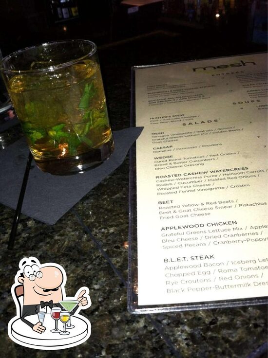 Menu at Mesh Louisville steakhouse, Louisville