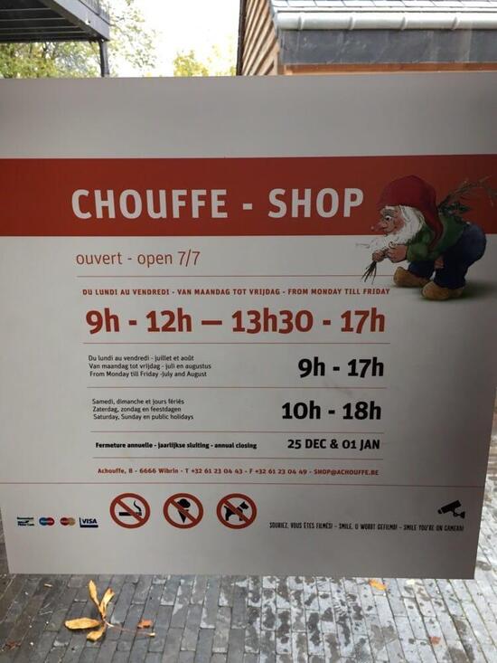 Menu au Brasserie d'Achouffe, Houffalize, Achouffe 32