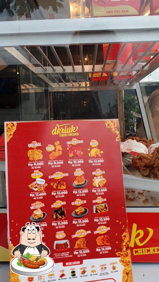 Menu at D'kriuk Fried Chicken CITRALAND PURI restaurant, Serang