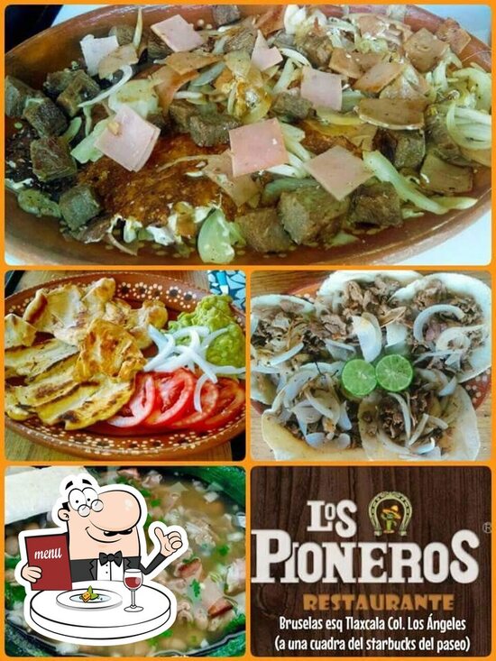 Menu at Los Pioneros Restaurante, Uruapan, Tlaxcala 1706