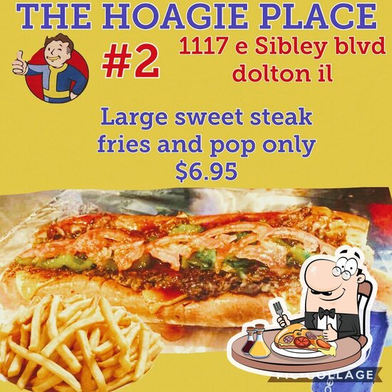 Menu at The Hoagie Place #2 steakhouse, Dolton