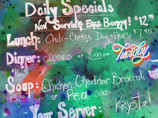 Menu at The Lily Pad restaurant, Lagoon City, 150 Laguna Pkwy