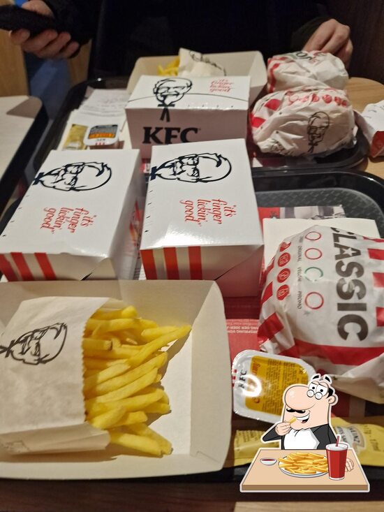 Menu at Kentucky Fried Chicken, Basel