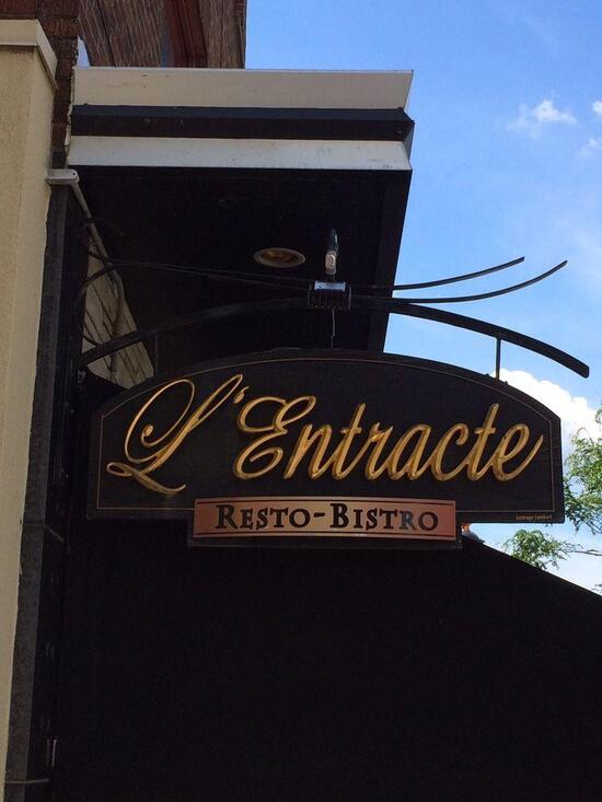 Menu at Restaurant Bistro L'Entracte, Drummondville