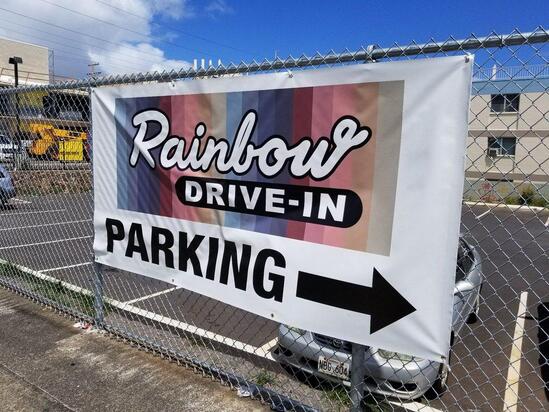 Menu at Rainbow Drive-In fast food, Honolulu