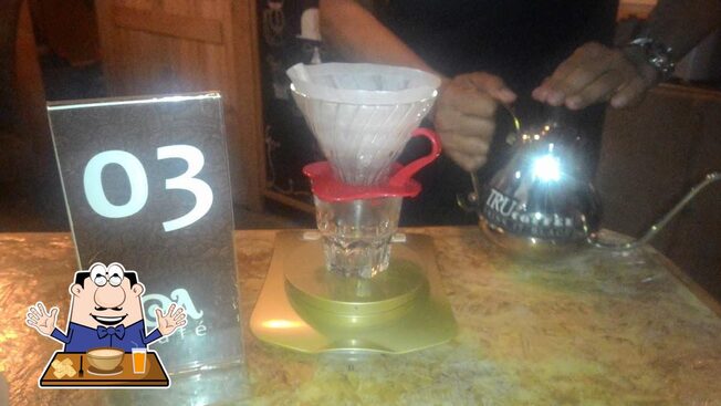 Menu at 1/5 noble coffee cafe, Bandung