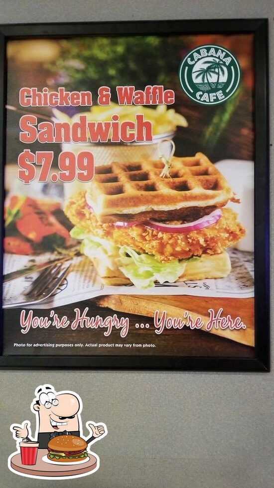 Menu at The Cabana cafe, Reno