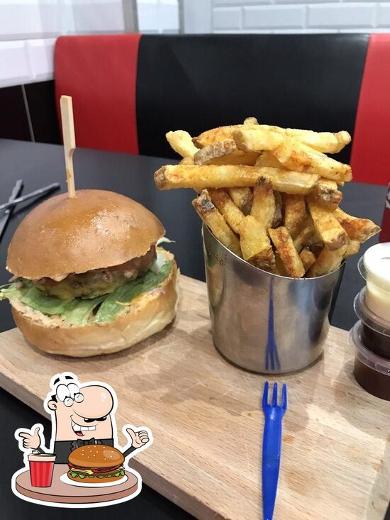 Menu at HIT Burger restaurant, Paris