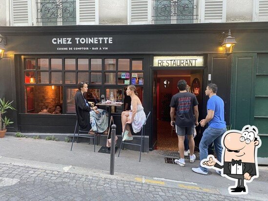 Menu at Chez Toinette restaurant, Paris, 20 Rue Germain Pilon