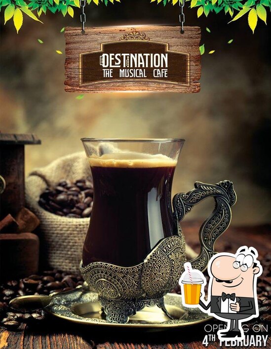 Menu at Destination cafe, Bilaspur