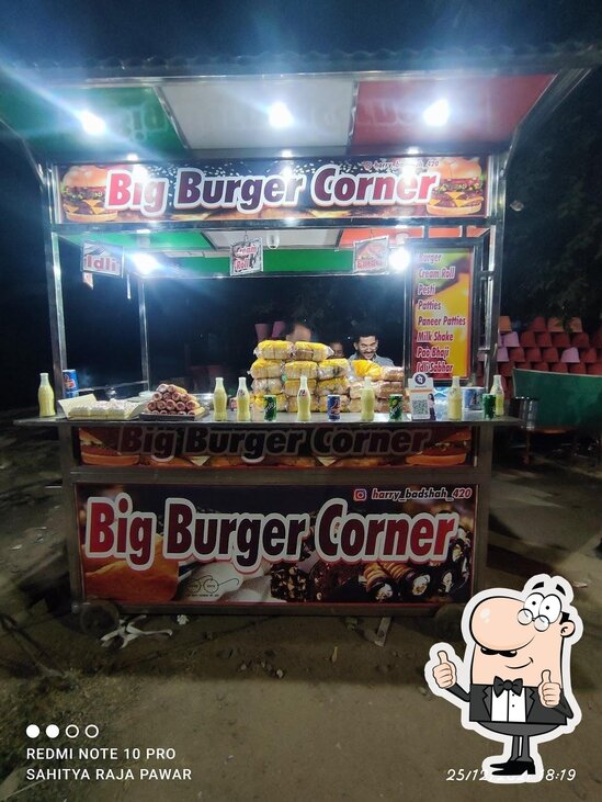 Menu at Big burger corner, Lalitpur