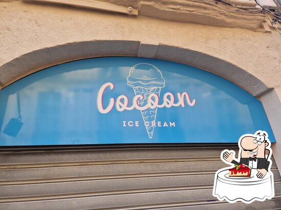 Menu at Cocoon Ice Cream restaurant, Montpellier
