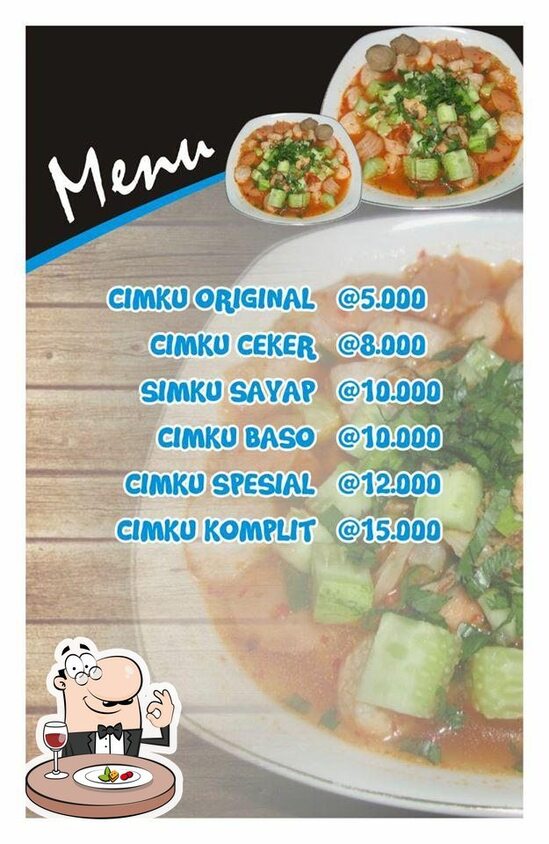 Menu at KEDAI CIMKU restaurant, Cikijing