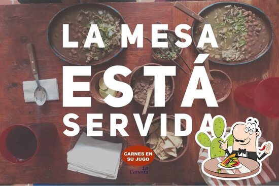 Menu at Carnes en su Jugo La Canasta restaurant, Morelia