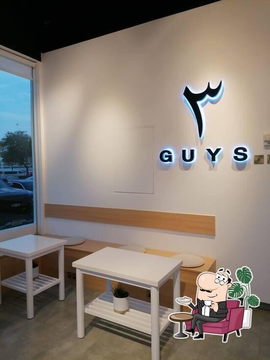 Menu at 3 Guys Cafe, Abu Dhabi, 57 Mohammed Bin Ali Al Rumaithi St