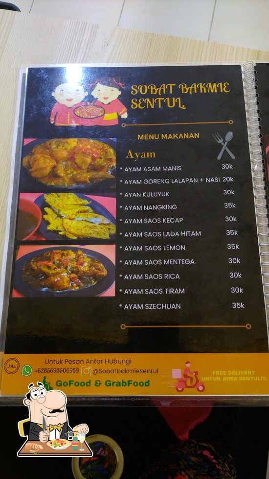 Menu at Sobat Bakmie Sentul restaurant, Cikeas