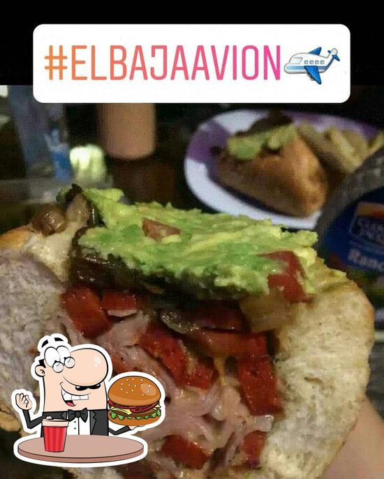 Menu at EL BAJA AVIÓN restaurant, Culiacán