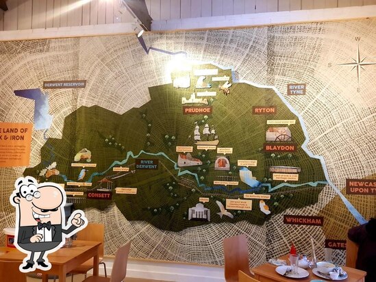 Menu at Tyne Riverside cafe, Prudhoe