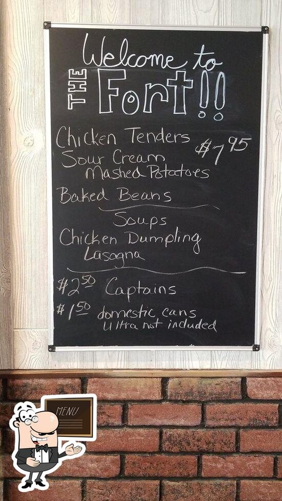 Menu at The Fort pub & bar, Fort Atkinson