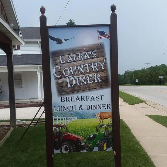 Menu at Laura's Country Diner restaurant, Laura