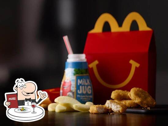 Menu at McDonald's fast food, Miamisburg, N Springboro Pike