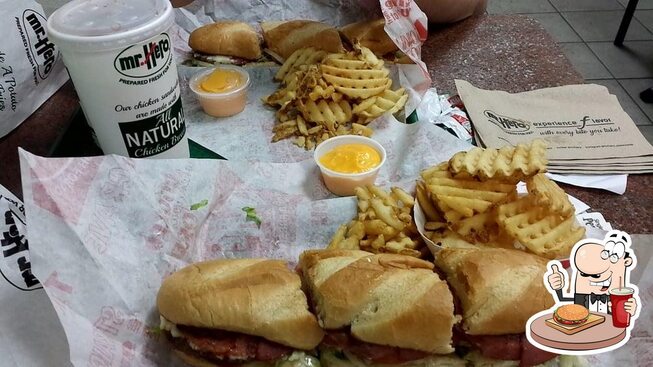 Menu at Mr. Hero fast food, Orrville