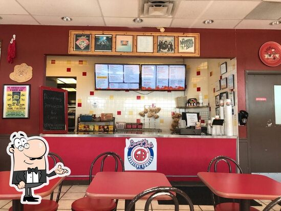 Menu at Georgia Bob's restaurant, USA