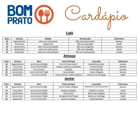 Menu em Bom Prato Araçatuba - Aelesab restaurante, Araçatuba
