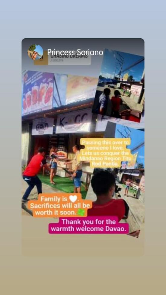 Menu at Ilang Center, Davao City