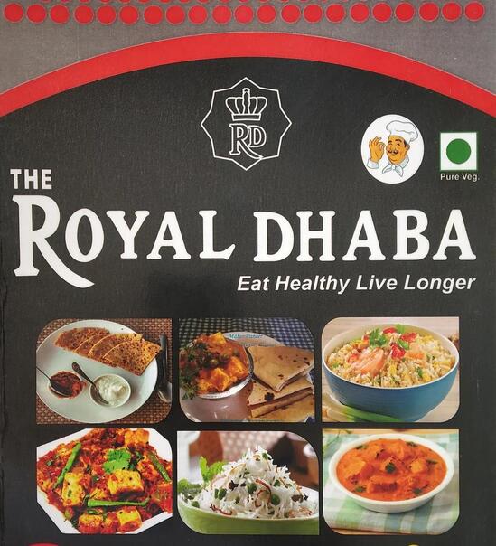 Menu at Royal Dhaba(A family dhaba), India, Vpo Dhin