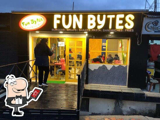 Menu at Fun Bytes, India, market