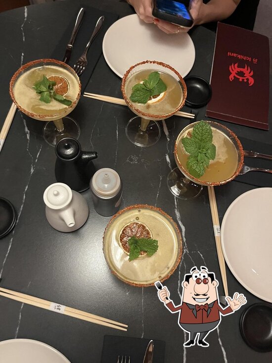 Menu at Ichikani Madrid restaurant, Madrid