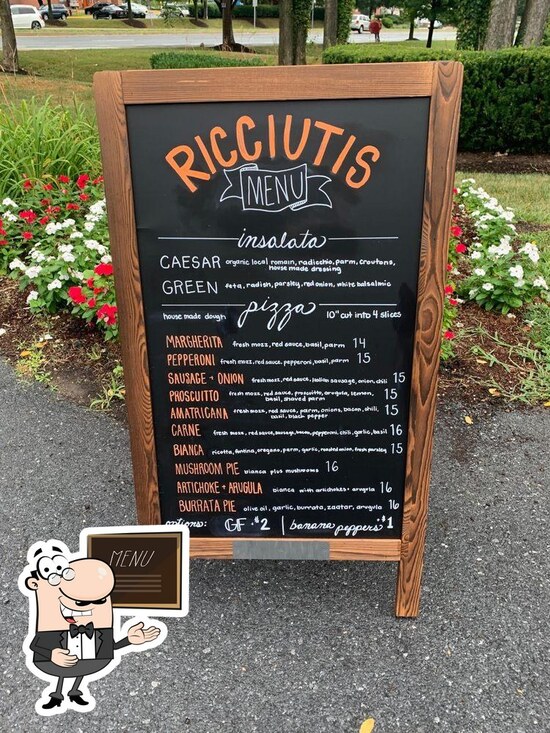 Menu at Ricciutis Kitchen pizzeria, Olney