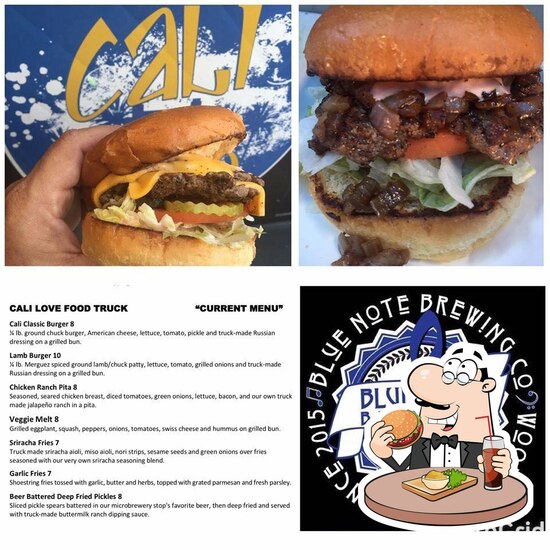 Menu at Cali Love Food Truck, Sacramento