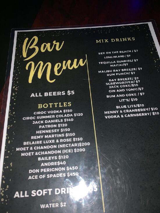 Menu at Point Tavern pub & bar, Irvington