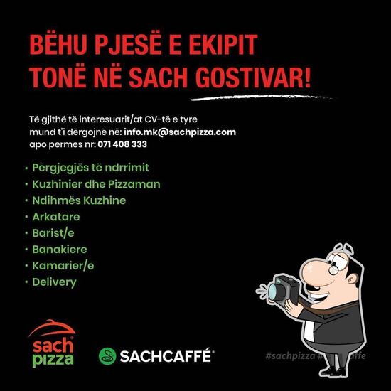Menu at Sach Pizza & Caffe restaurant, Tetovo