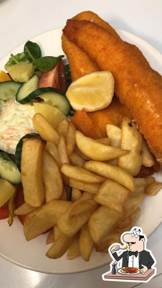 Menu at Reminisce cafe, Kinross