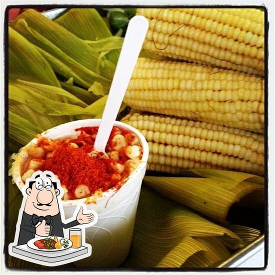 Menu at Elotes Lopez cafe, Guadalupe
