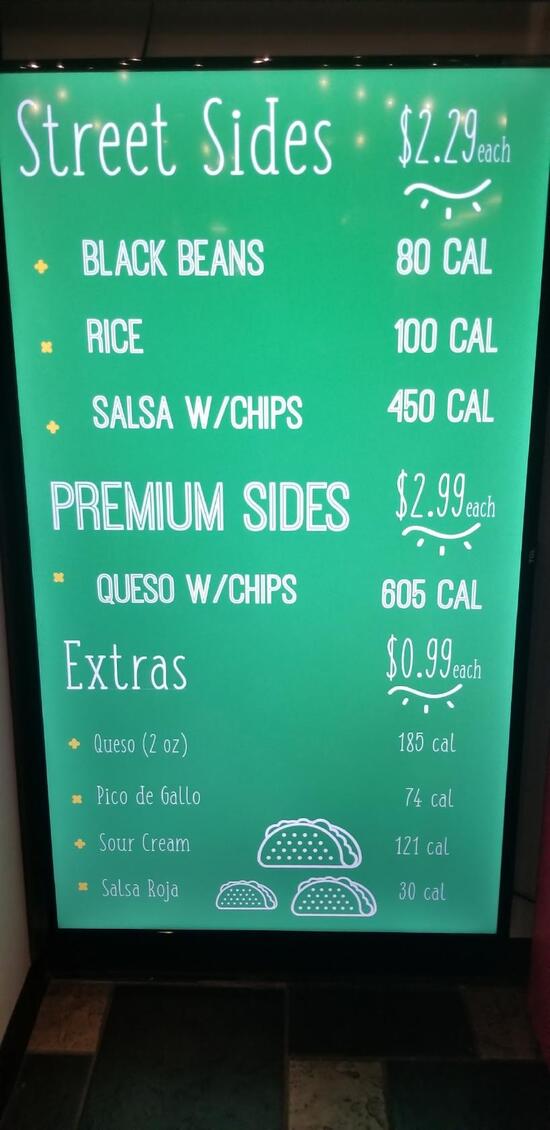 Menu at Tu Taco restaurant, Searcy