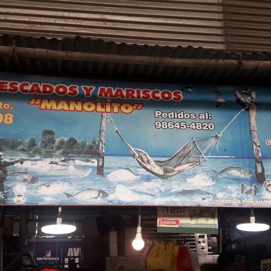 Menu at Pescados Y Mariscos Manolito restaurant, Comas