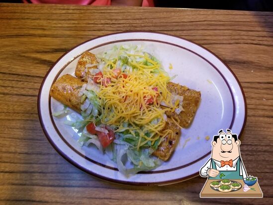 Menu at Taco Hideout restaurant, Galesburg