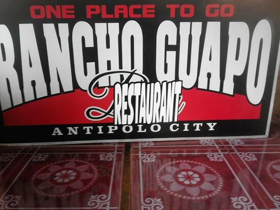 Menu at Rancho Guapo Bar & Resto, Antipolo