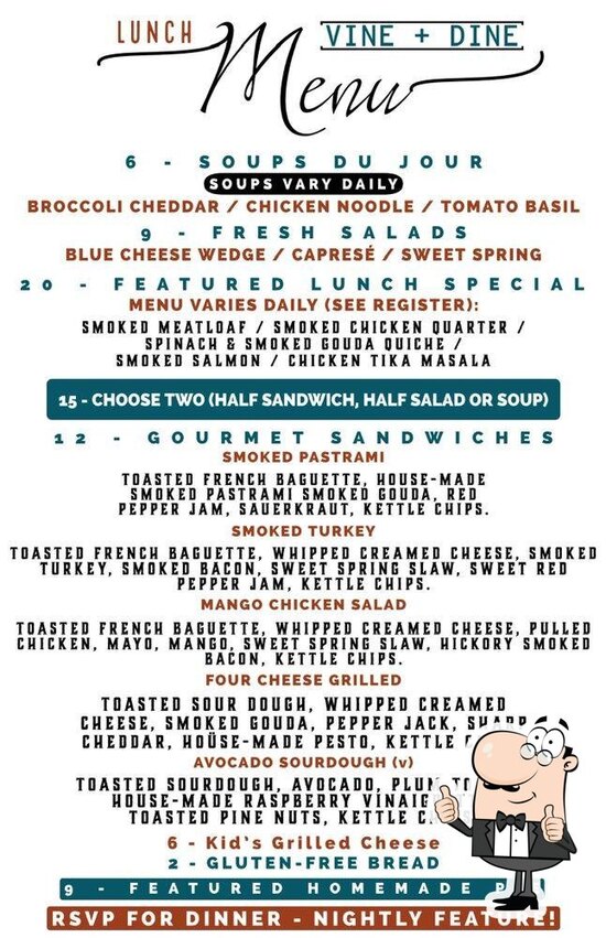 VINE + DINE in Red River - Restaurant menu and reviews
