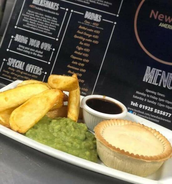 Menu at New Shack (American Diner) restaurant, Newton-le-Willows