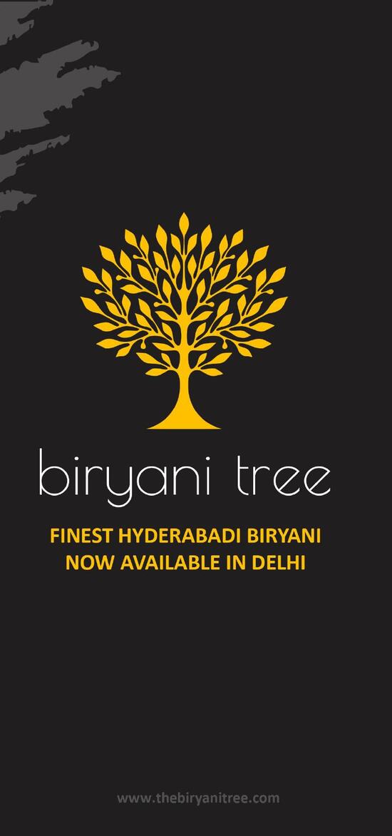 Menu at Biryani Tree, New Delhi