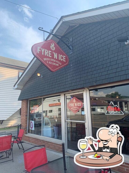 Menu at Fyre 'N Ice pizzeria, Portville