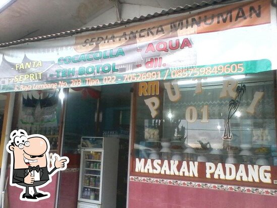 Menu at RM Padang Putri 01 restaurant, Lembang