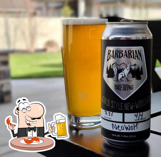 Menu at Barbarian Brewing, Garden City