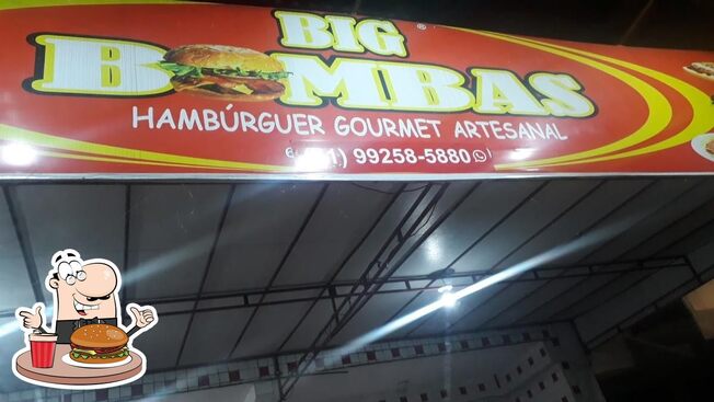 Carta del restaurante Big bomba, Brasília, Varjão Q 6 Q 6