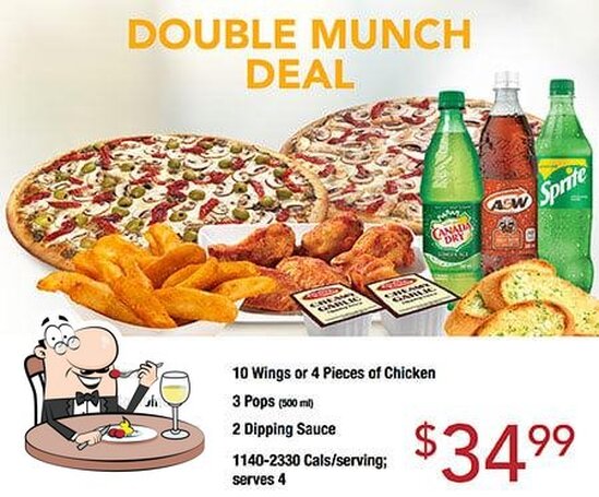 Menu at Double Double Pizza and Chicken restaurant, Cornwall